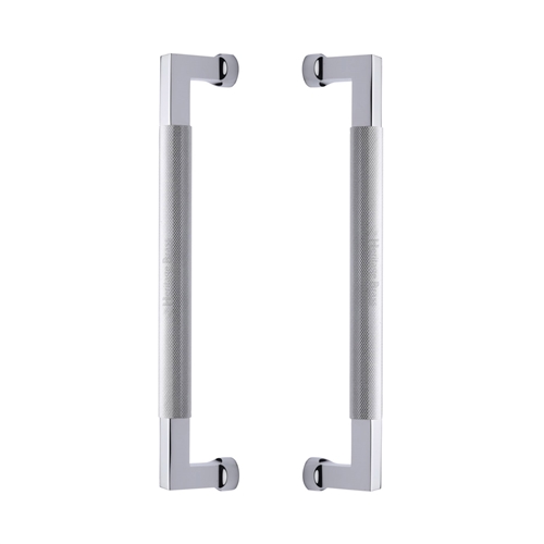 Heritage Brass Back to Back Door Pull Handle Bauhaus Knurled Design ...
