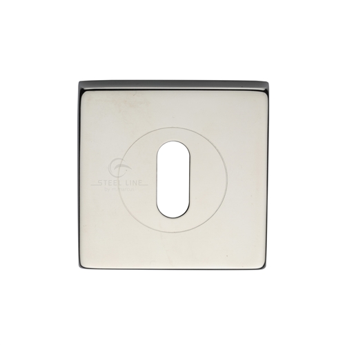 Square Key Escutcheon Polished Finish
