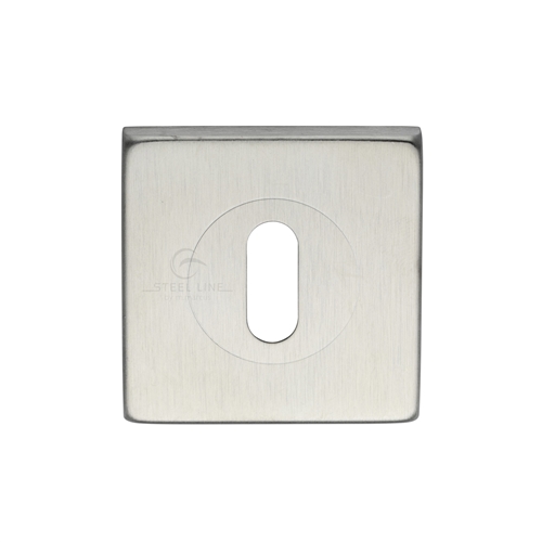 Square Key Escutcheon Satin Finish