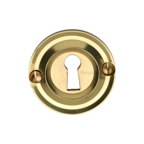 Heritage Brass Open Keyhole Round Polished Brass finish