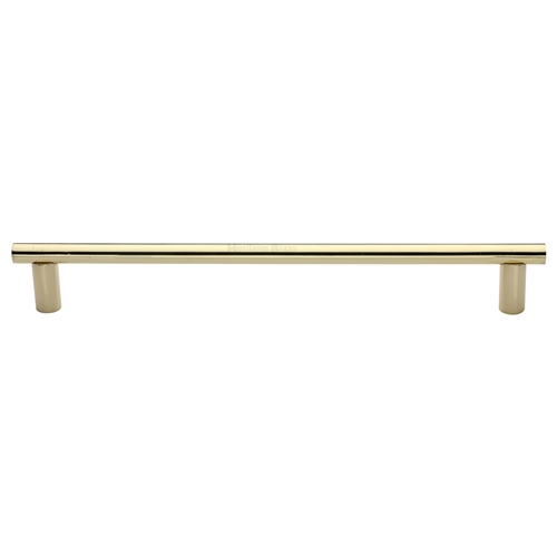 Heritage Brass Door Pull Handle 19mm Round Bar Design 489mm Polished ...