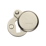 Heritage Brass Covered Keyhole Round Satin Nickel finish