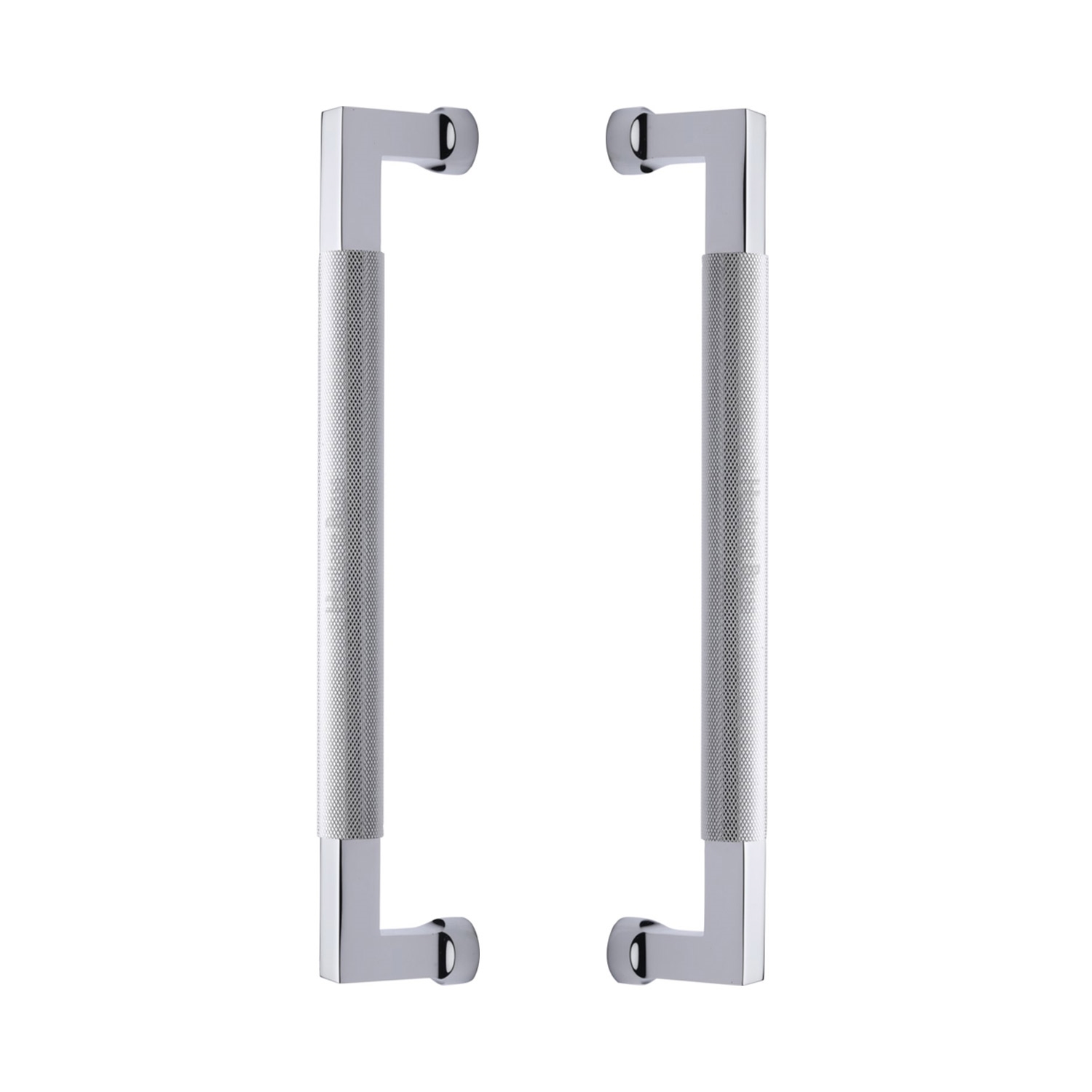 Heritage Brass Back to Back Door Pull Handle Bauhaus Knurled Design ...
