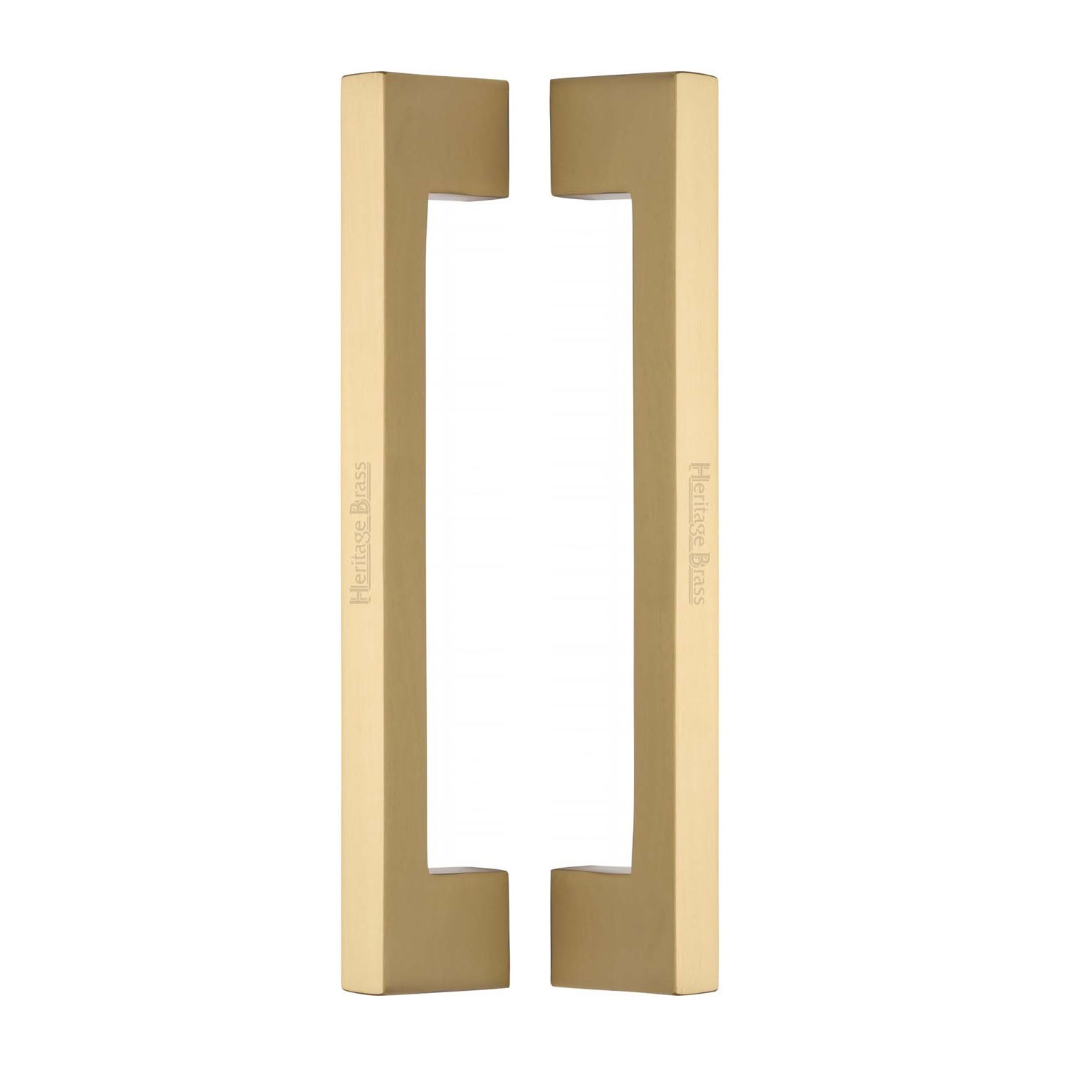 Heritage Brass Back to Back Door Pull Handle Metro Design 305mm Satin ...