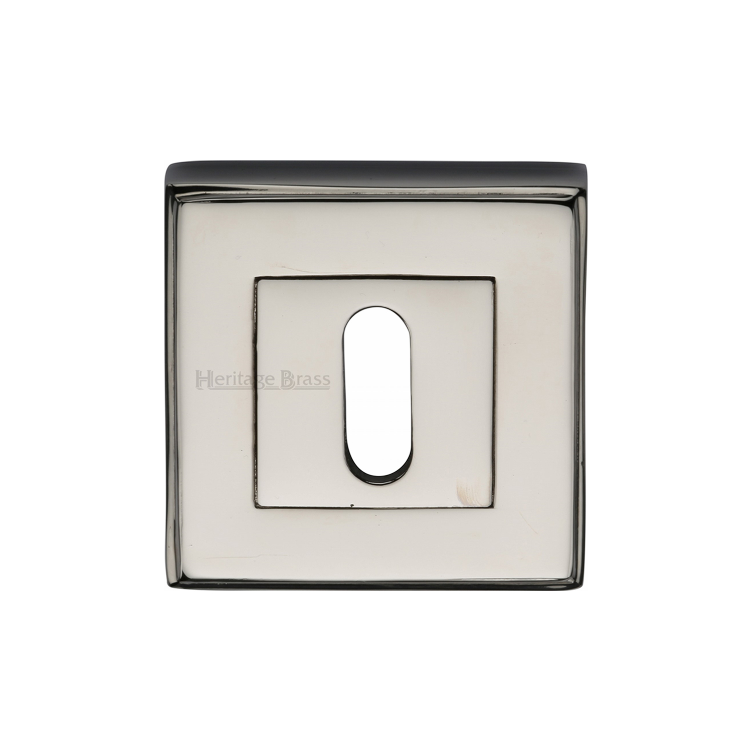 Standard Key Escutcheon Square - DEC7000 - Polished Nickel Finish