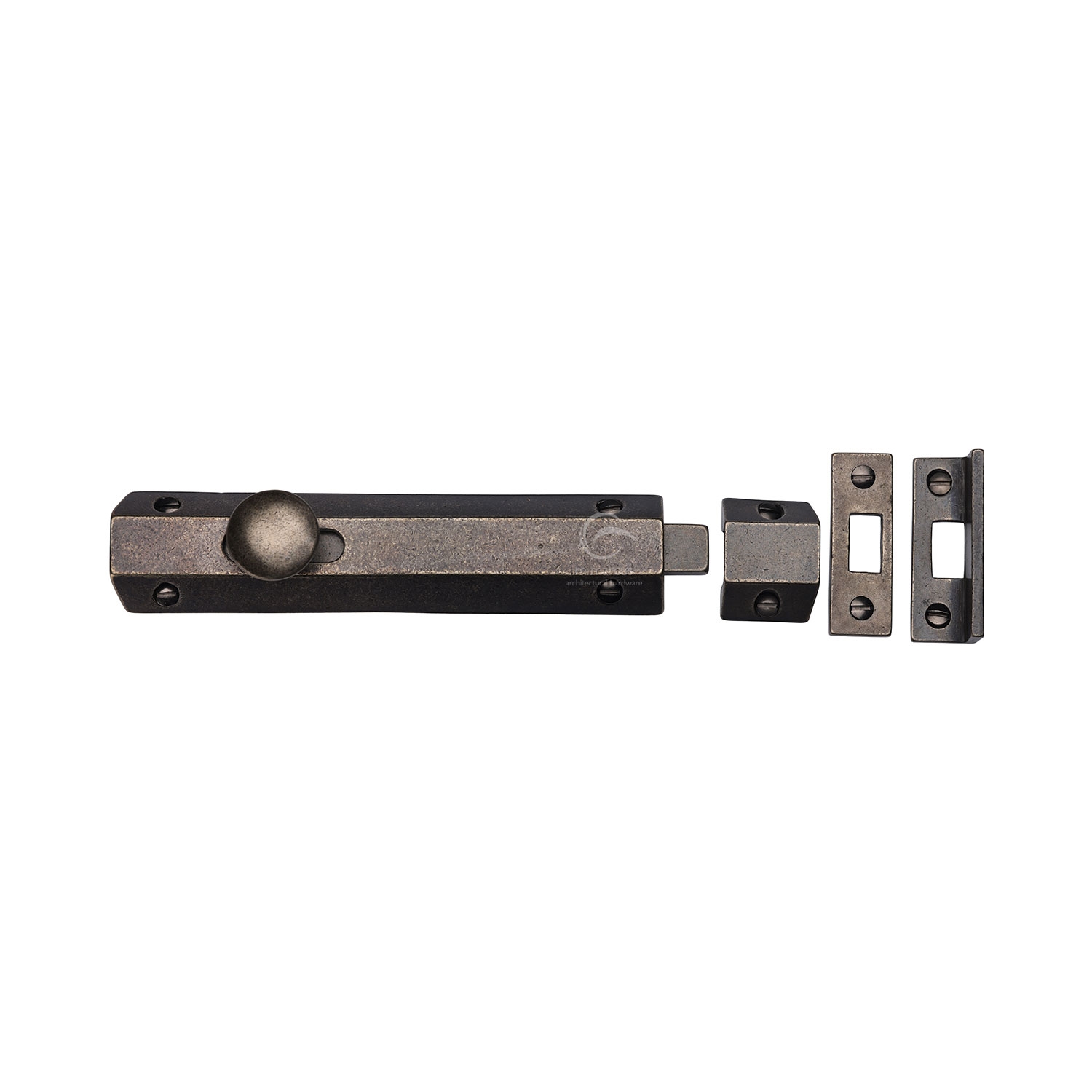 Rustic Pewter Door Bolt Flat 6"