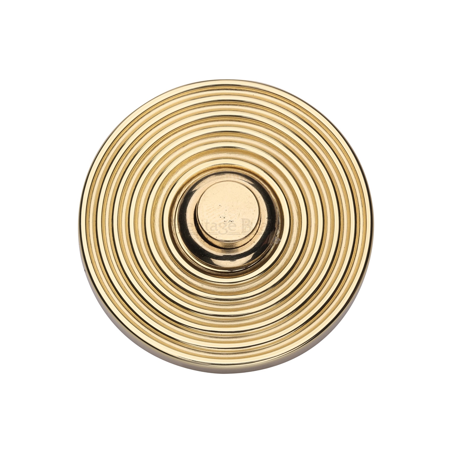Heritage Brass Bell Push 3" x 1" Unlacquered Brass finish
