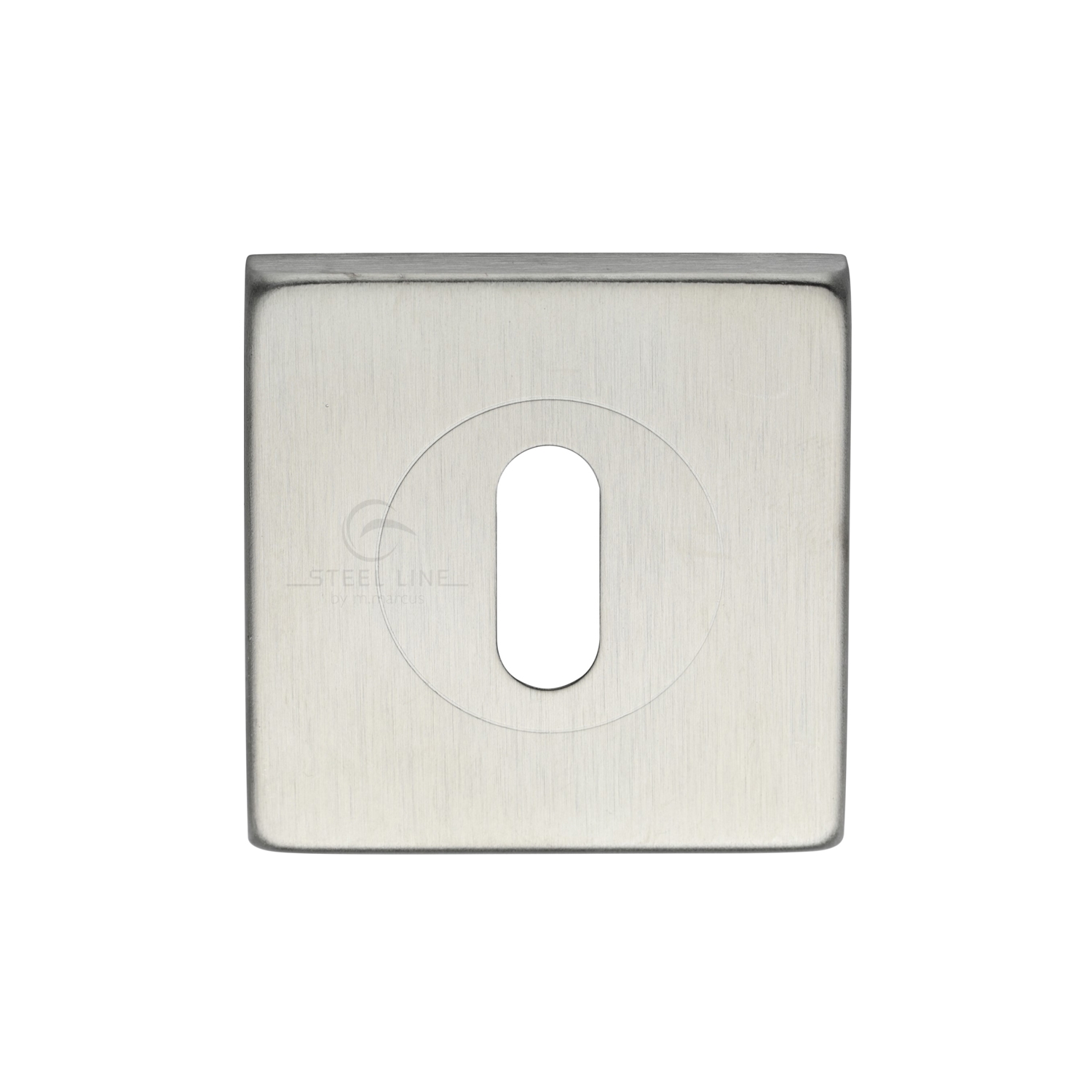 Square Key Escutcheon Satin Finish