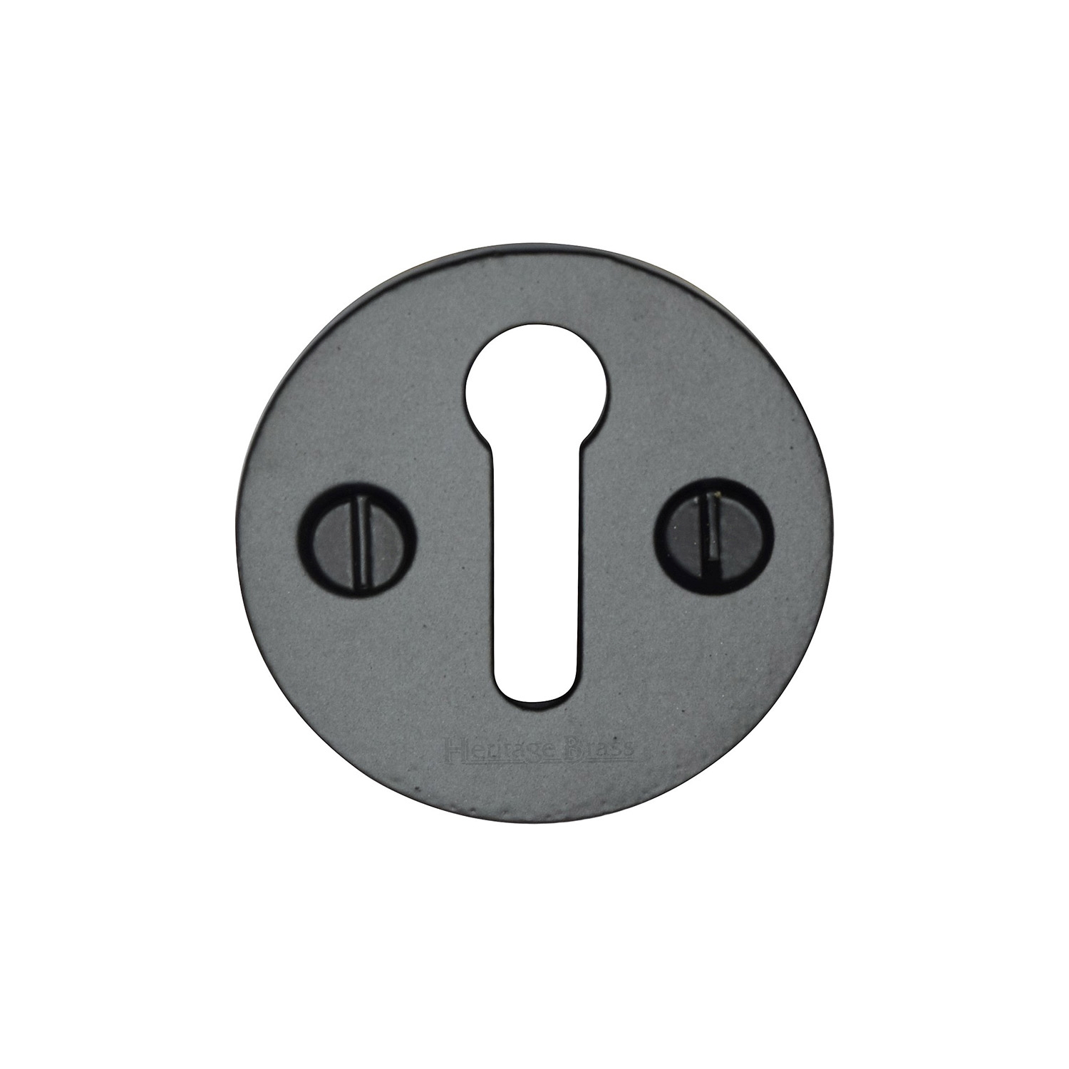 Heritage Brass Keyhole Escutcheon Matt Black finish