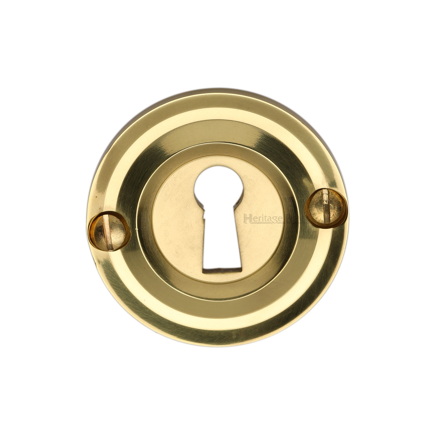 Heritage Brass Open Keyhole Round Polished Brass finish