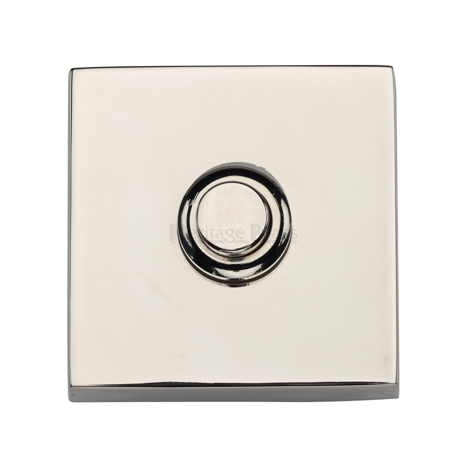 Heritage Brass Bell Push 3" x 1" Polished Nickel finish