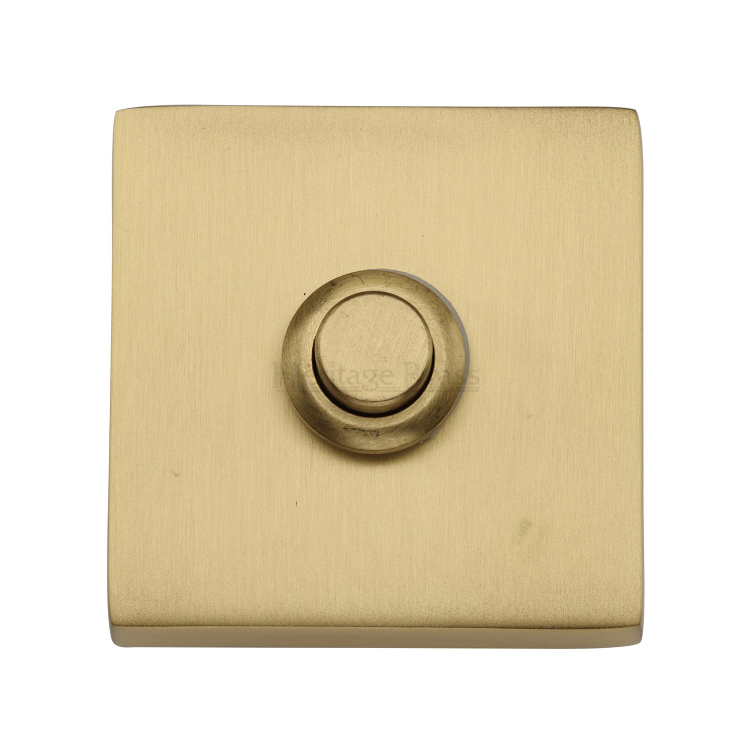 Heritage Brass Bell Push 3" x 1" Satin Brass finish